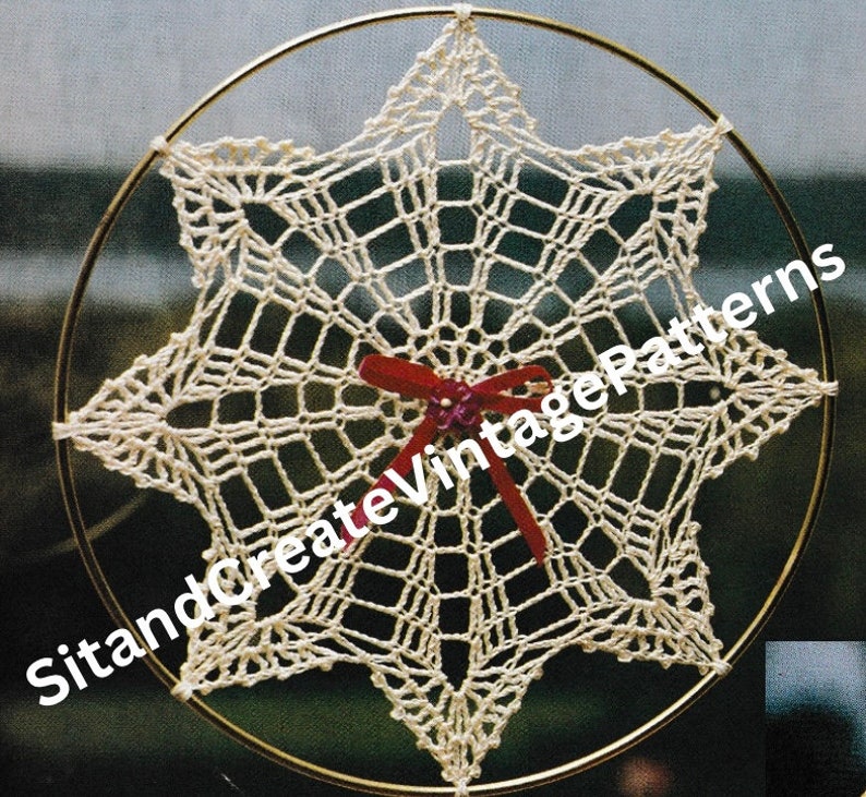 Vintage Crochet Victorian Snowflakes - Etsy