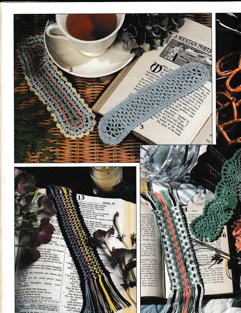 Vintage Crochet Thread Bookmarks for All - Etsy