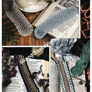 Vintage Crochet Thread Bookmarks for All - Etsy