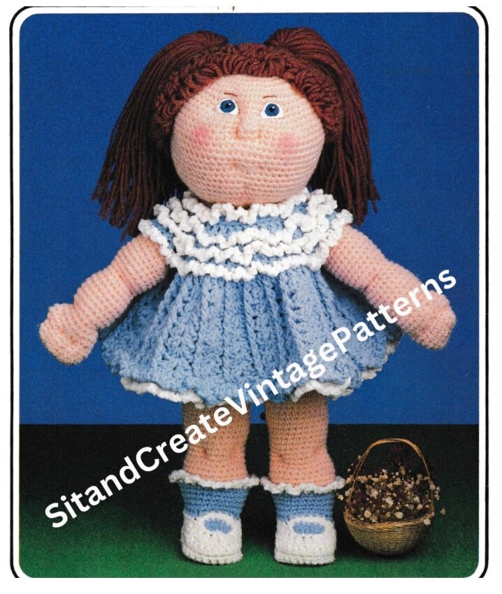 Vintage Crochet Debbie Ann and Scotty Doll/cowboy Set - Etsy