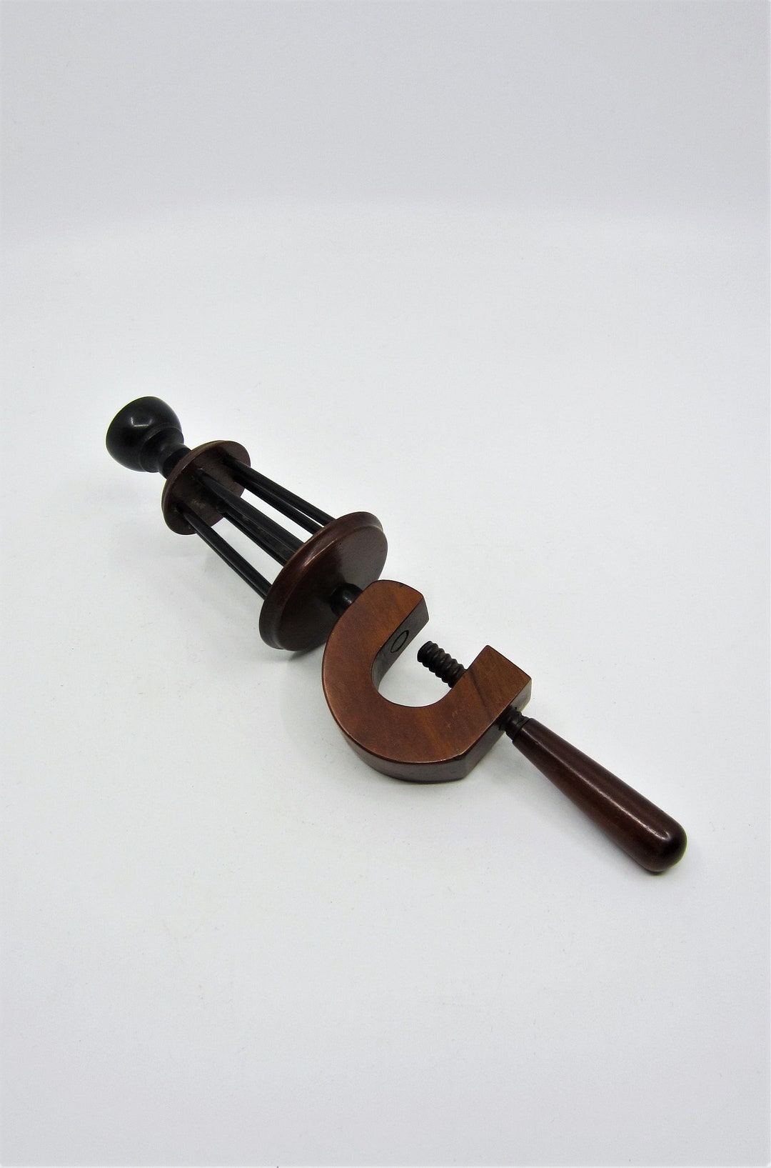 RARE Gorgeous Antique Wooden Thread Winder With Table Clamp - Etsy