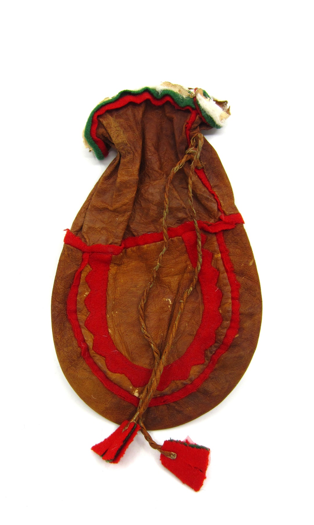 Vintage Swedish Sami Style Reindeer Skin Bag / Purse / Pouch Nordic ...