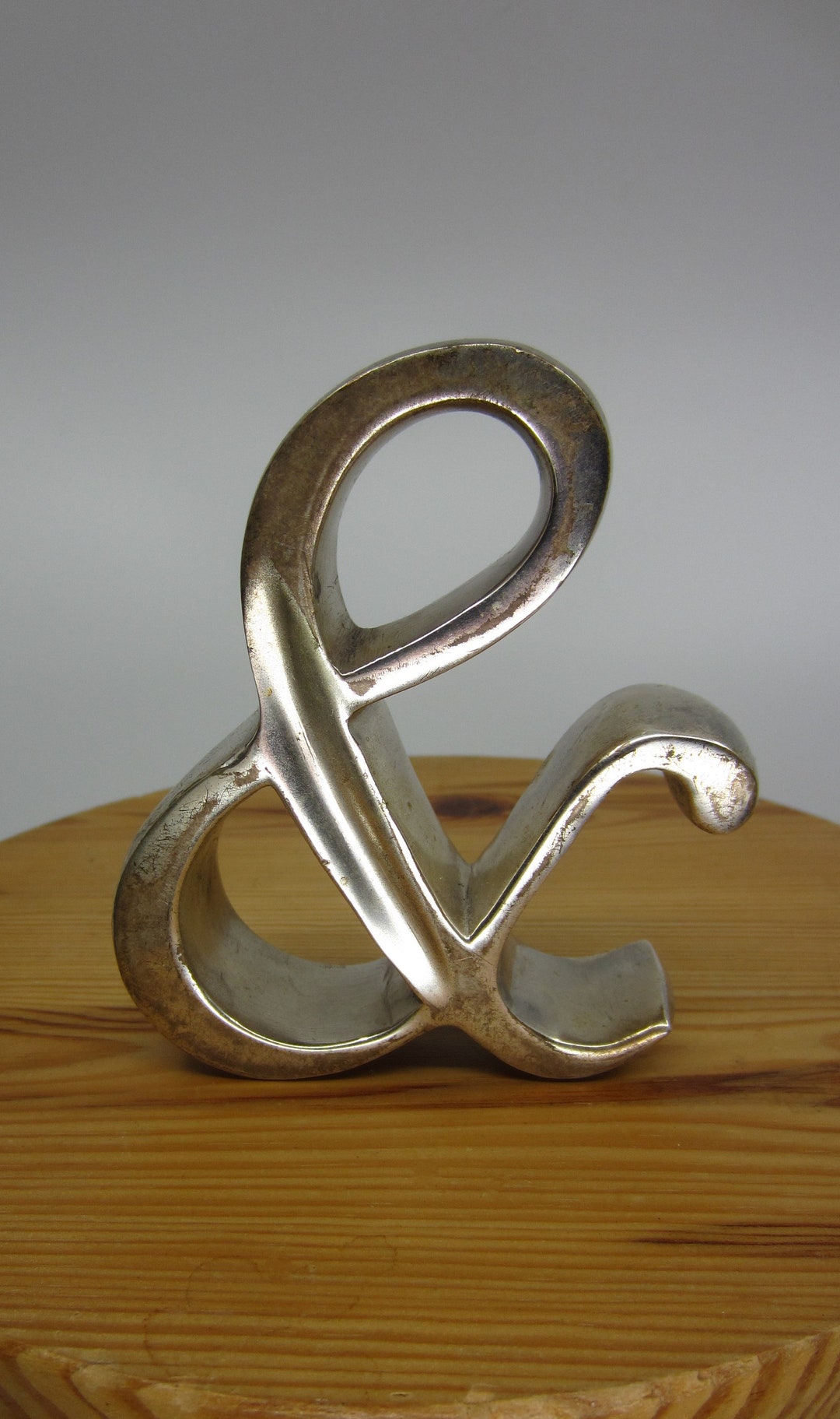 Vintage Ampersand / and Sign Heavy Metal Figure 1970s 1980s Stylish ...