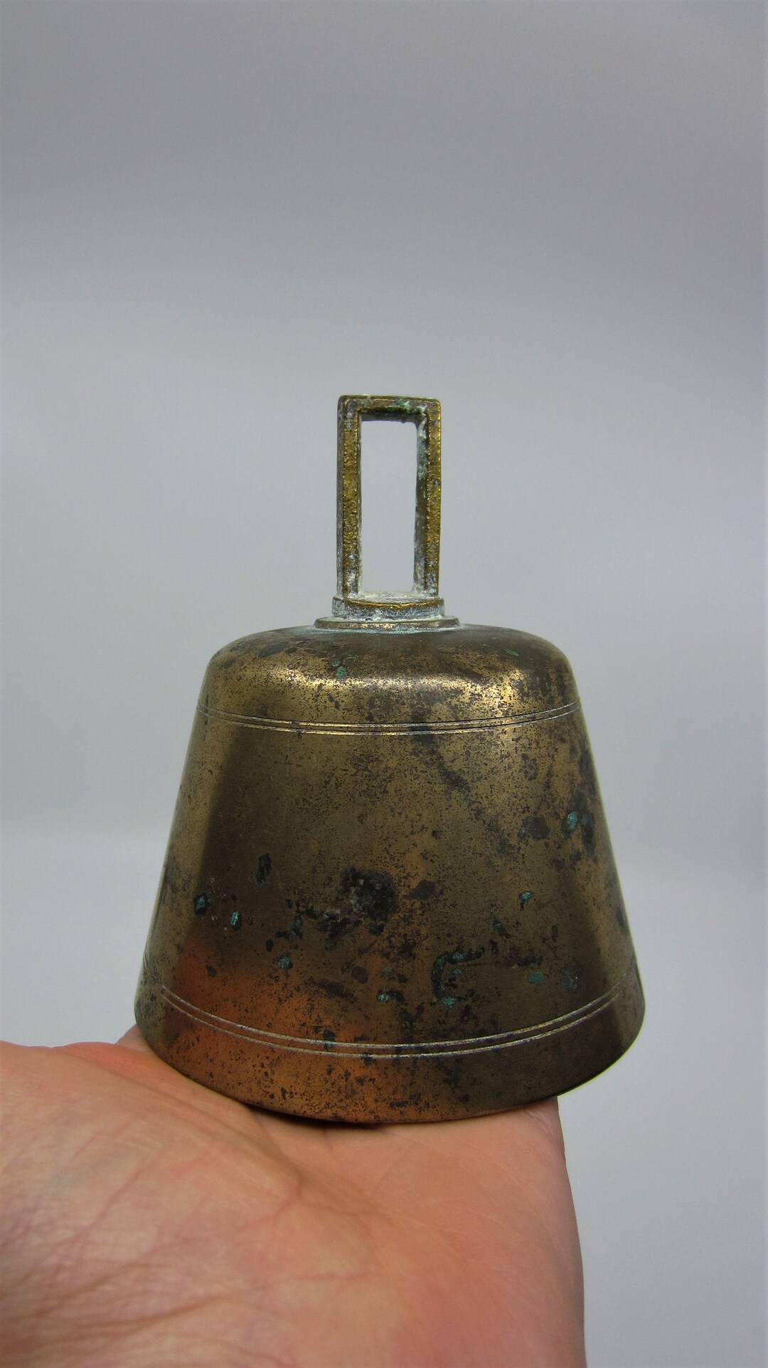 Antique Swedish Cow or Sleigh Bronze Bell With 2 Clappers Clear Loud ...