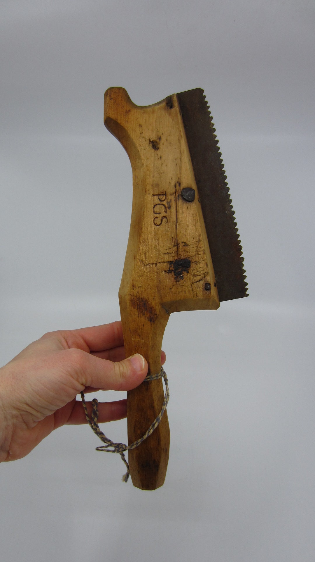 Charming Antique Swedish Small Hand Saw With Branded Mark PGS 1800s ...
