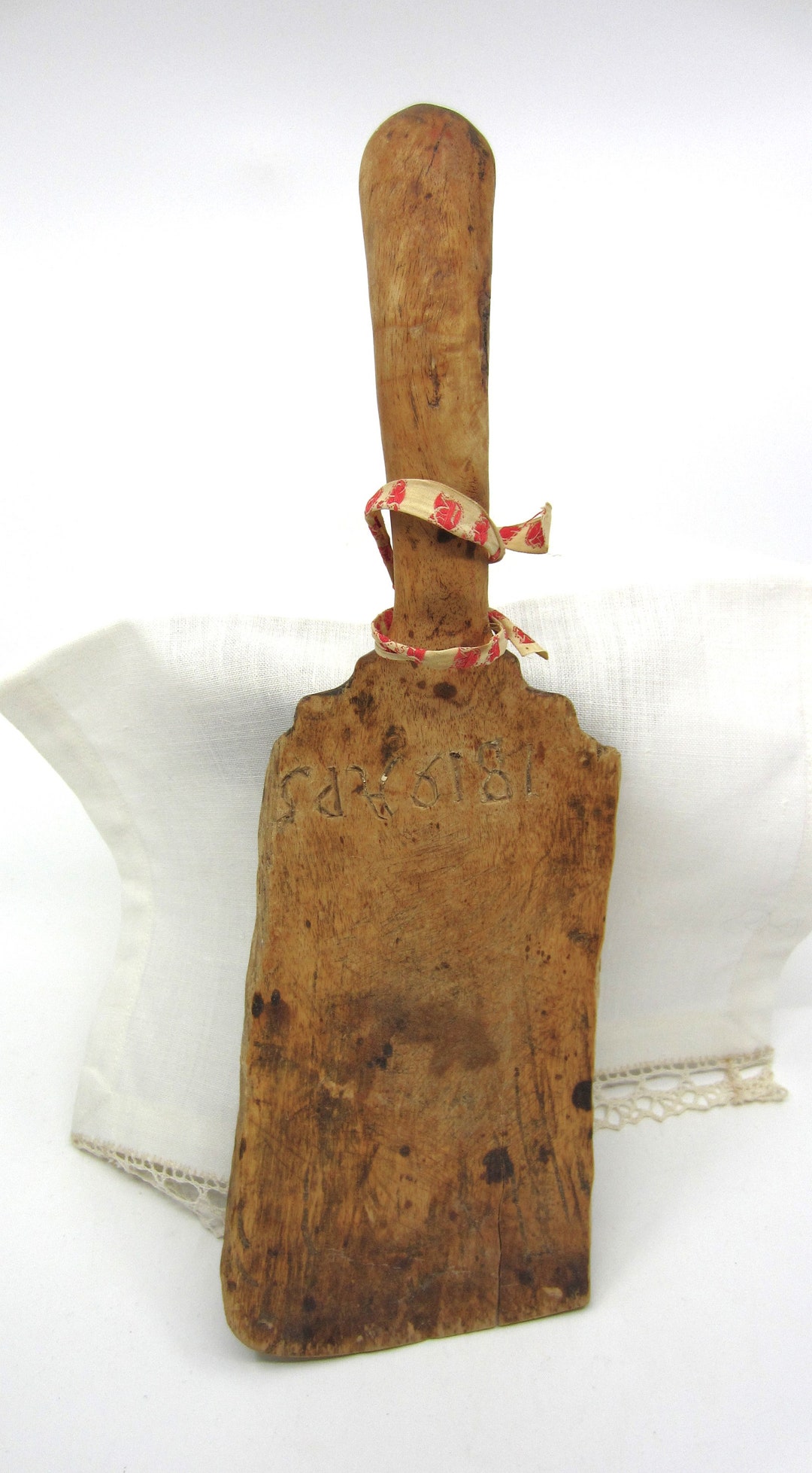 Antique Swedish Hand Carved Wooden Washing Bat / Paddle Late 1700s ...