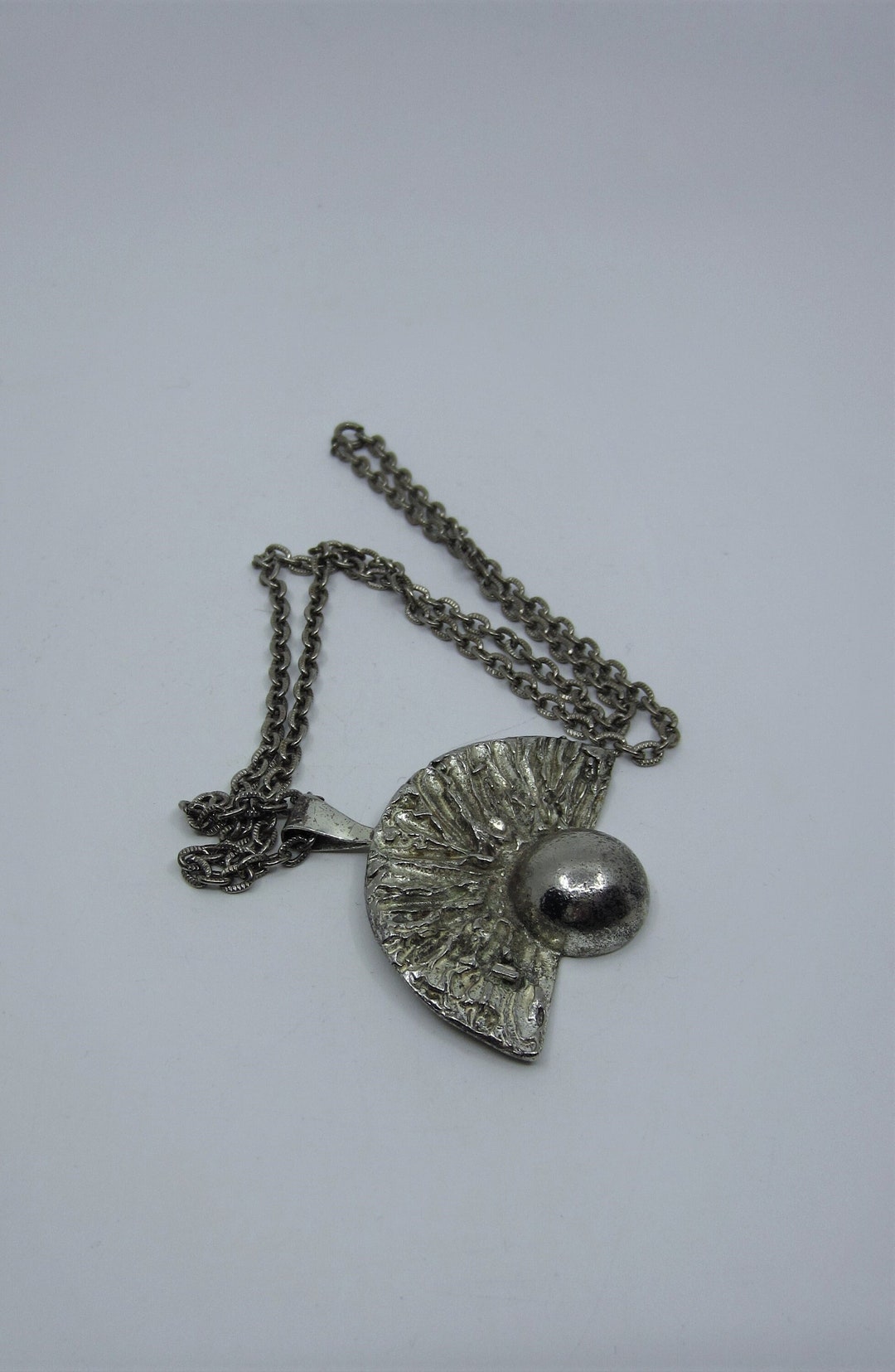 Vintage Swedish Silver Plated Pewter Necklace Designer Alf Halldin ...