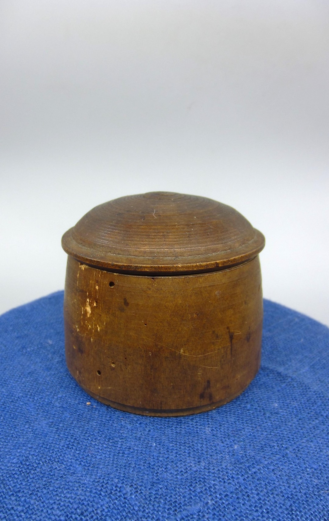 Antique Swedish or Norwegian Small Lidded Wooden Box 1700s / 1800s Hand ...
