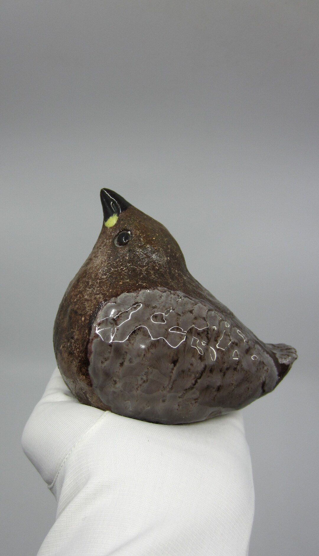Vintage Swedish Glazed Pottery Bird Sculpture Designer Bengt Wall ...