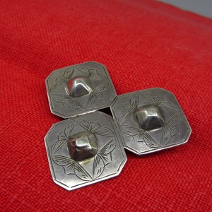Antique Swedish Silver Folk Costume Brooch Made of Three Buttons Maker ...