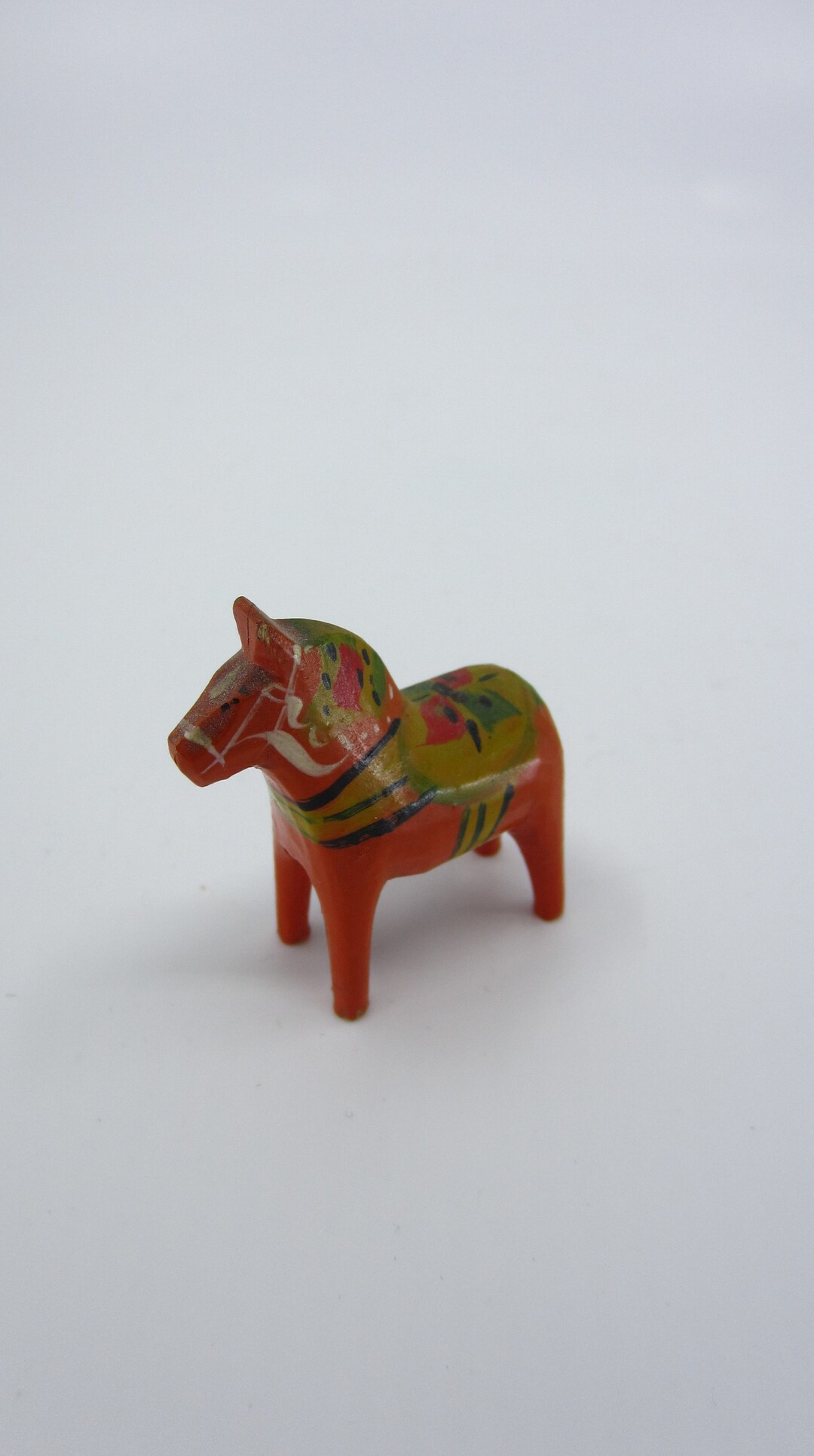 Vintage Swedish Miniature Hand Made / Painted / Carved Wooden Dala ...