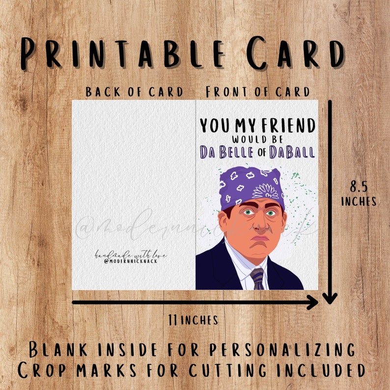 Printable the Office Greeting Card the Office Digital - Etsy