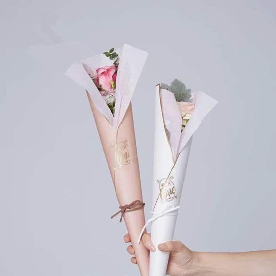 Single Flower Wrapped in Luxury Sheet - Etsy