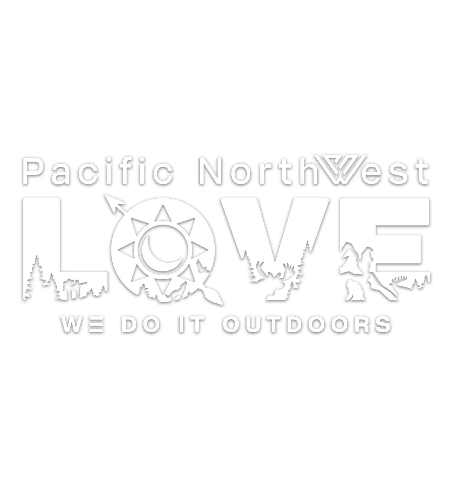 Pacific Northwest LOVE 10" Decal - Etsy