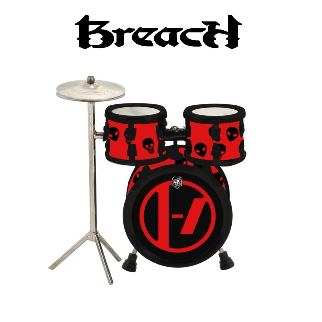 Josh Dun Mini Drum Kit Replica Ornament | Twenty One Pilots - Etsy