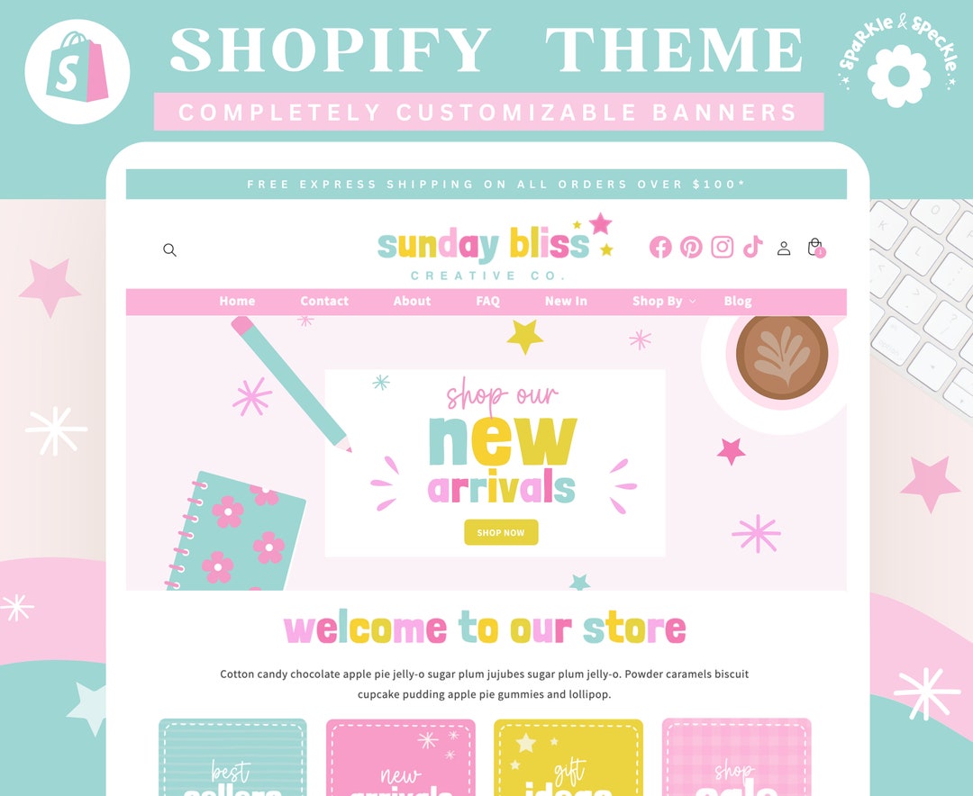 Shopify for Digital Products, Shopify Theme Banners Editable in Canva ...