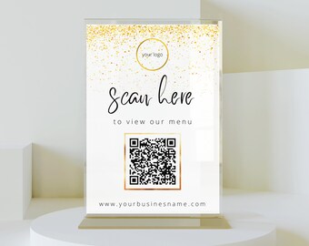 Qr Code Menu Template - Etsy