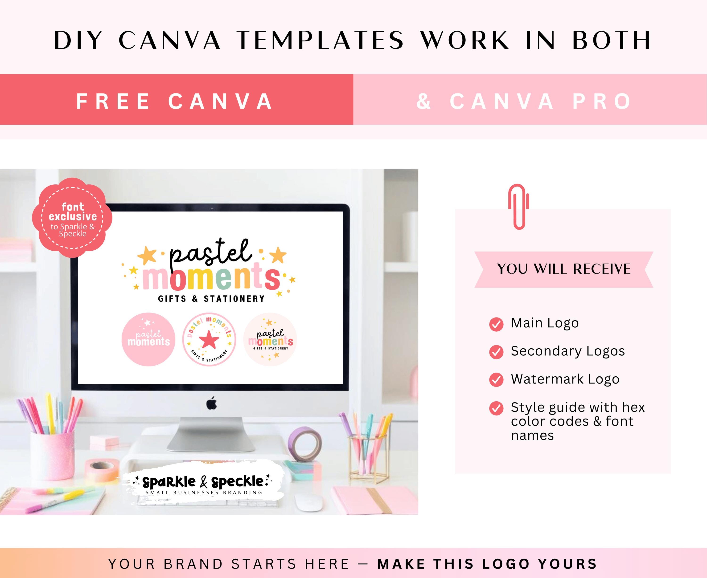 Star Logo Template Canva, Colorful Fun Creative Logo, Small Business ...