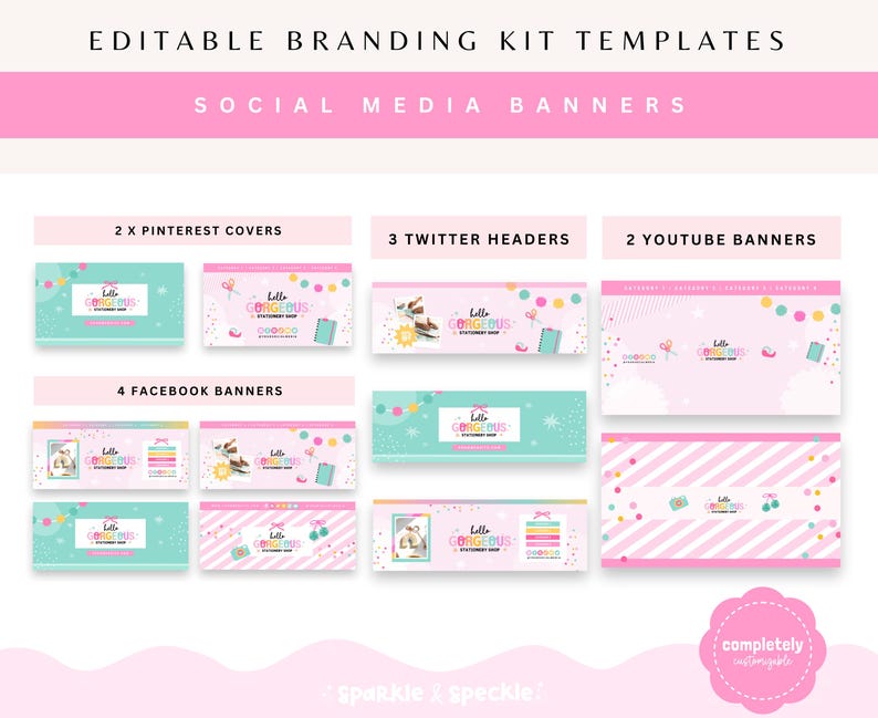 Branding Kit for Gift Shops and Accessories Brands | Colorful Business ...