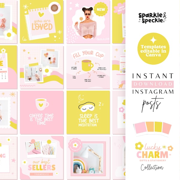 Yellow Instagram - Etsy