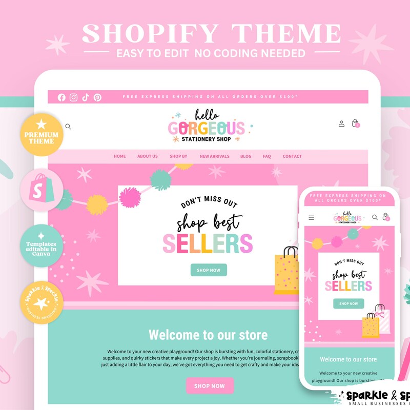 Shopify Website Templates - Etsy