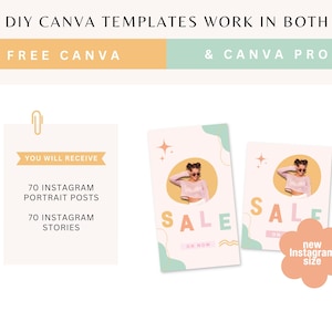 Rainbow Instagram Post and Story Templates: Colorful Instagram Feed ...