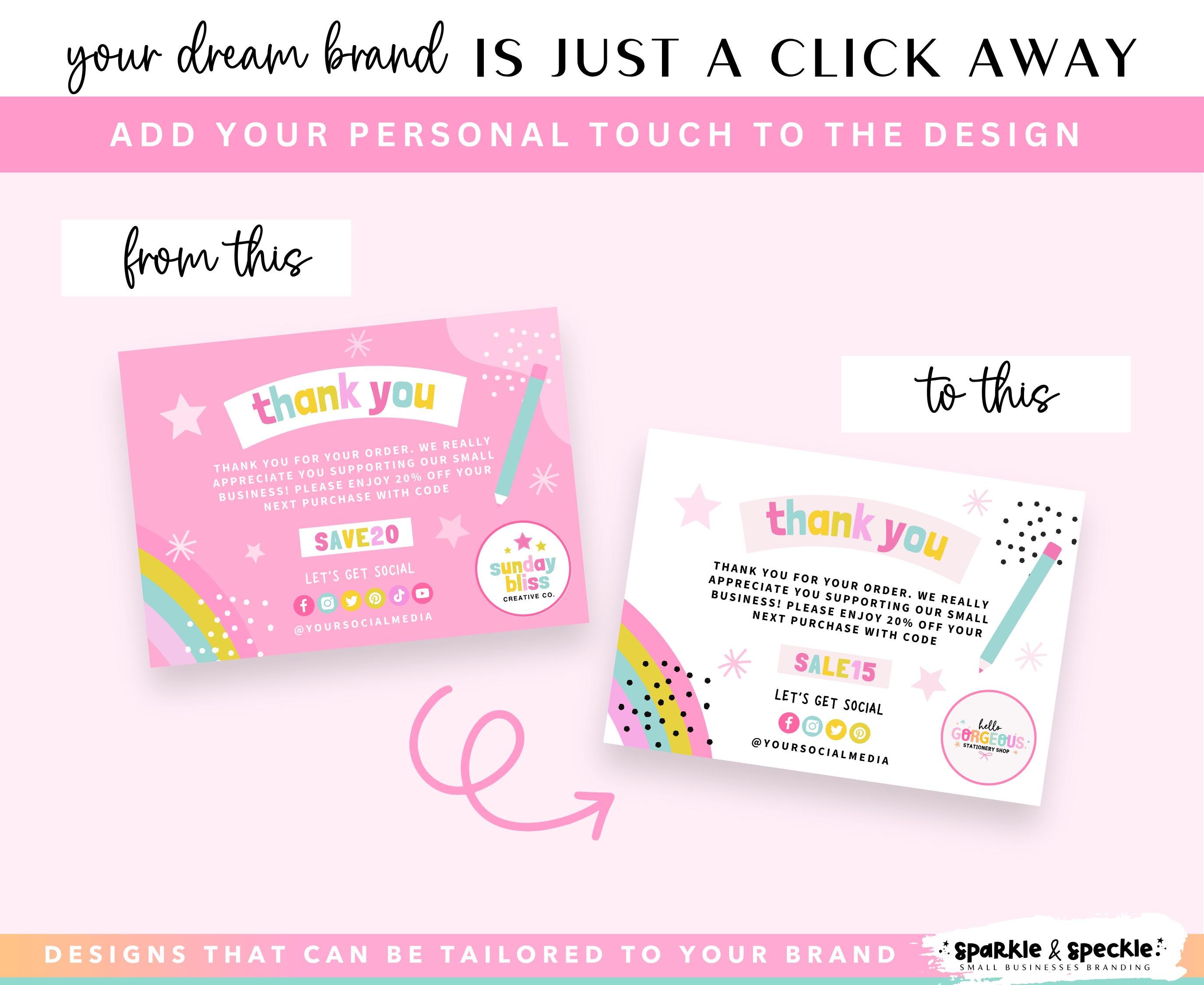 Pastel Branding Kit Templates for Canva: Editable Business Brand ...