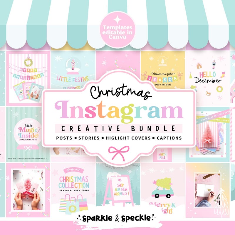 Pastel Instagram Template - Etsy