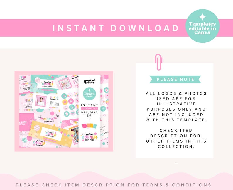 Party Planner Branding Kit Templates | Editable Canva Designs for ...
