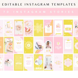 Rainbow Instagram Story Templates Editable in Canva, Bright Instagram ...