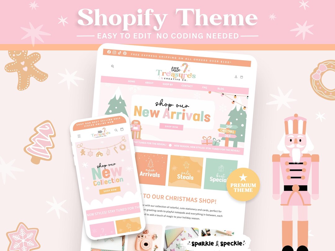Christmas Shopify Theme: Colorful, Playful Festive Website Template for ...