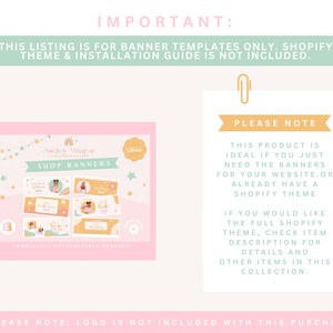 Colorful Shopify Store Banner Customizable in Canva, DIY Shop Banner ...