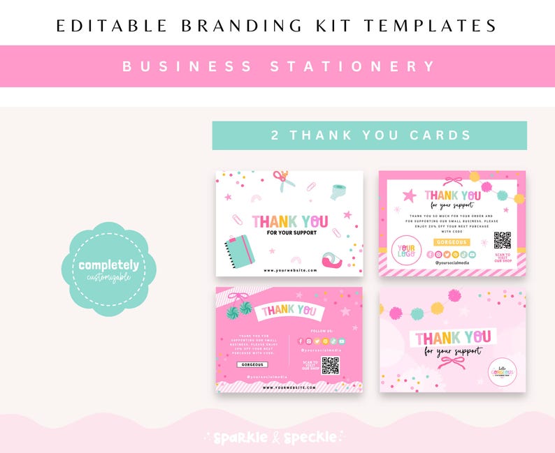 Branding Kit for Gift Shops and Accessories Brands | Colorful Business ...