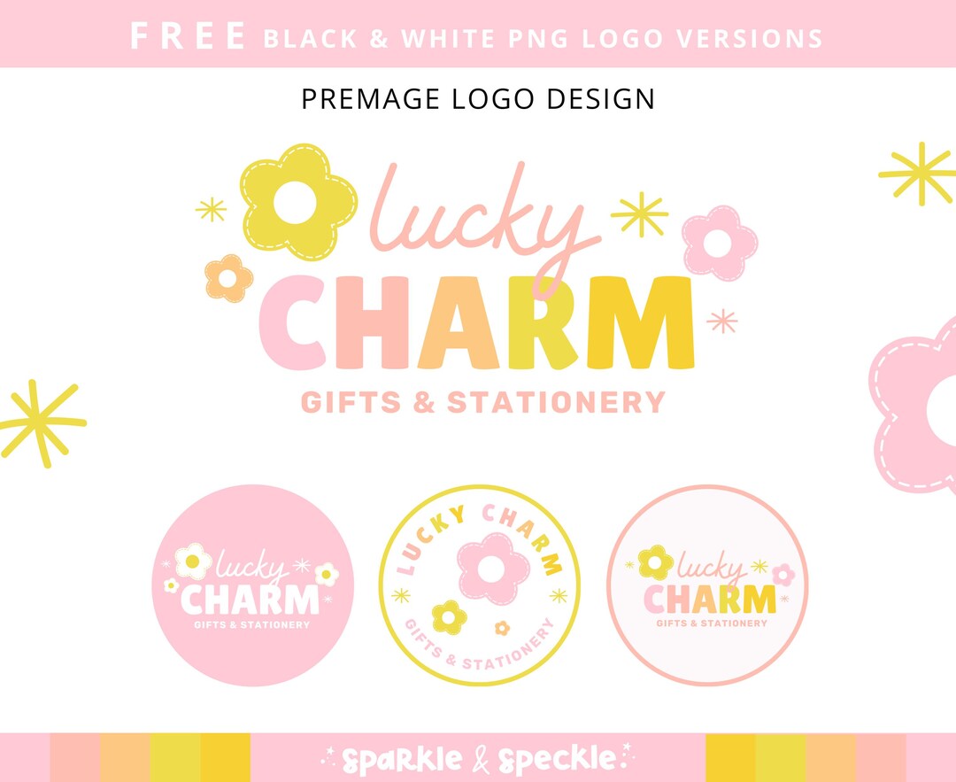 Bright Boutique Logo Design, Retro Premade Business Logo, Colorful ...