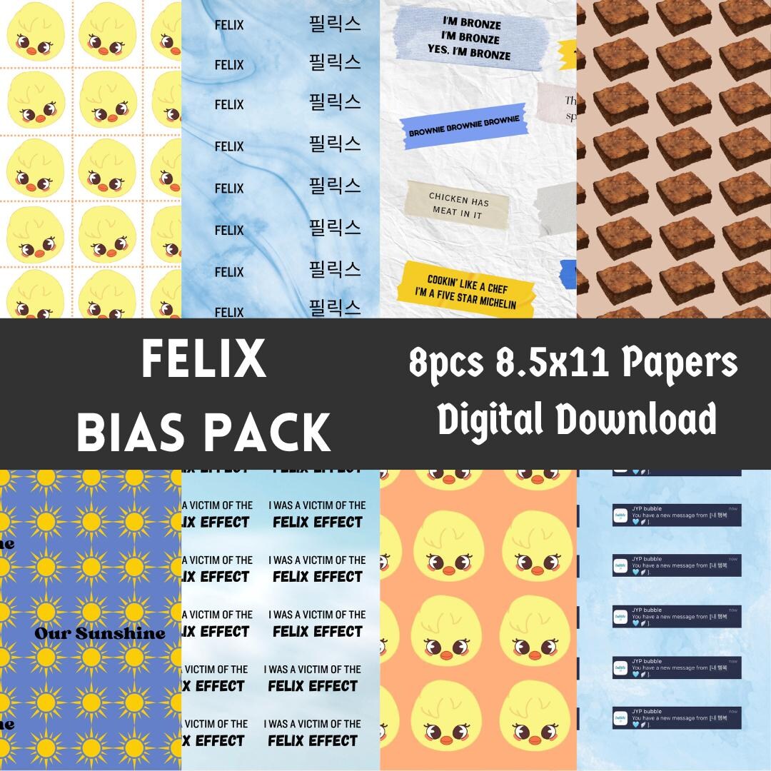 Felix Stray Kids Scrapbook Paper: Kpop Printable (digital Download) - Etsy