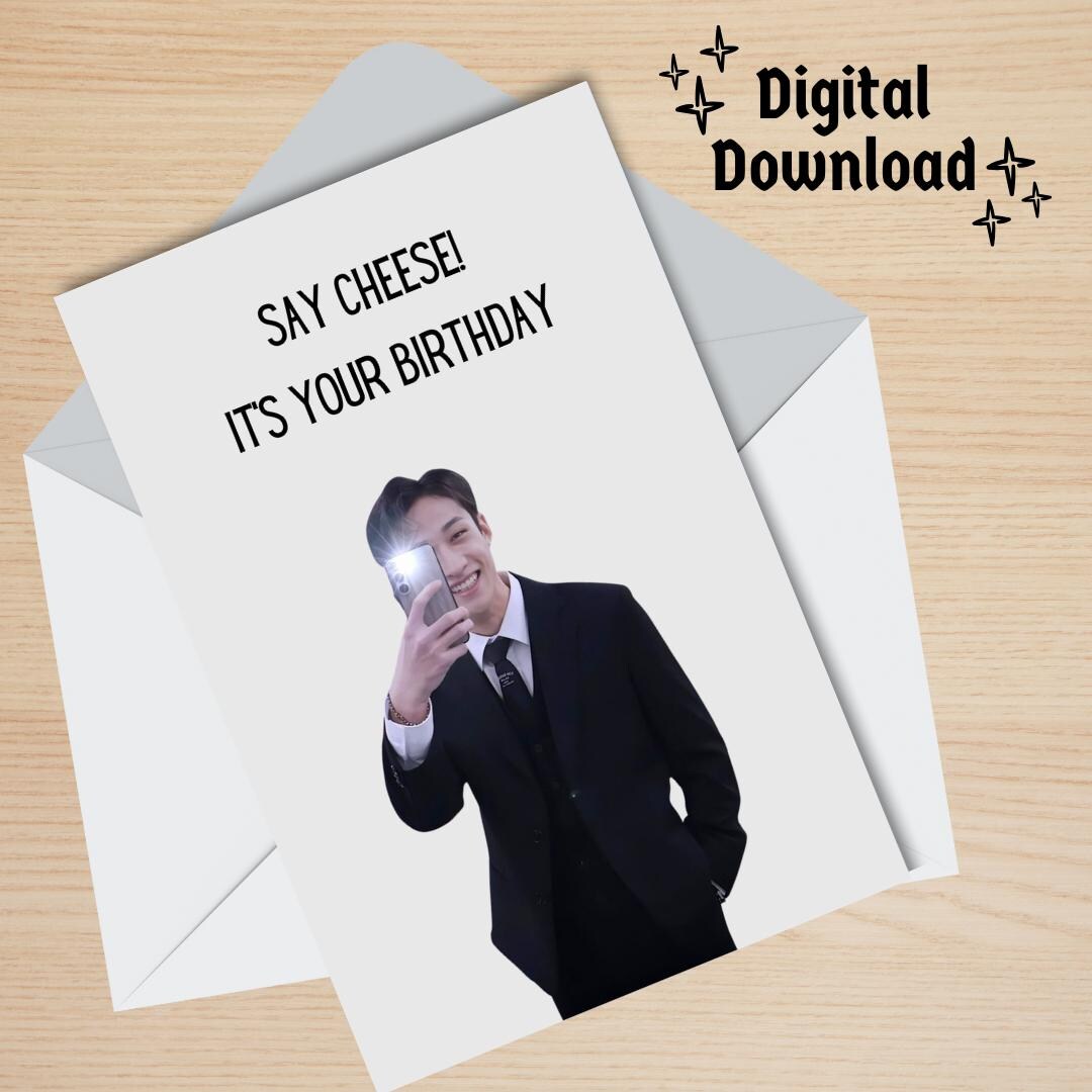 Bang Chan Birthday Card: Funny Kpop Gift for Stays (digital Download ...