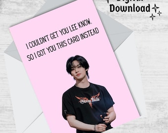 Stray Kids Birthday Card Printable Digital Download - SKZOO Leebit Lee ...