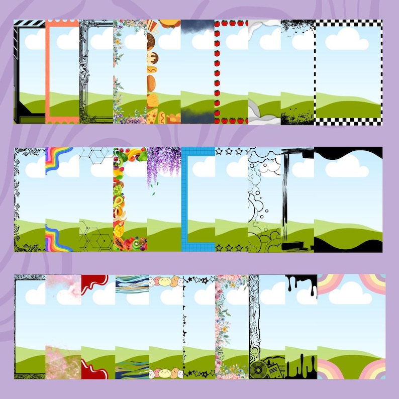 Kpop Photocard Frame Canva Template Set, Digital Download, Customizable ...