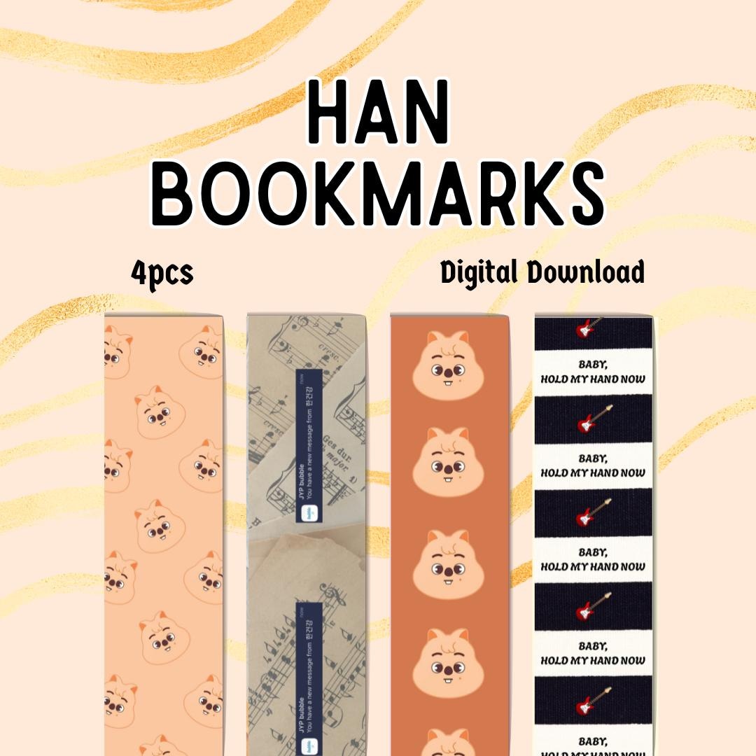 Stray Kids Han Bias Printable Bookmarks | Kpop Digital Download | Print ...