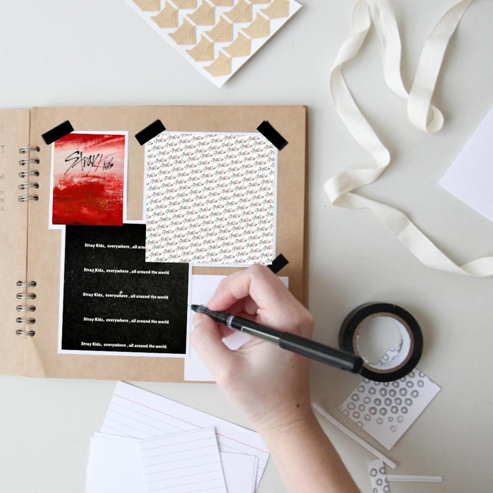 Stray Kids Scrapbook Paper: Kpop Printables (digital Download, PDF ...