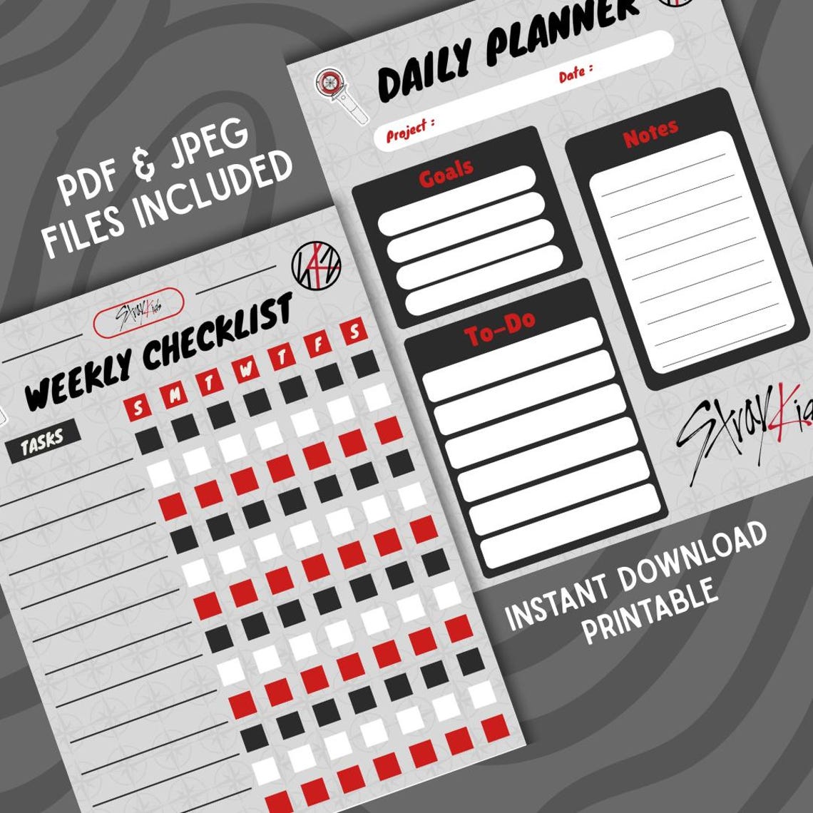Stray Kids Planner Set: K-pop Printable Organizer (PDF Download) - Etsy