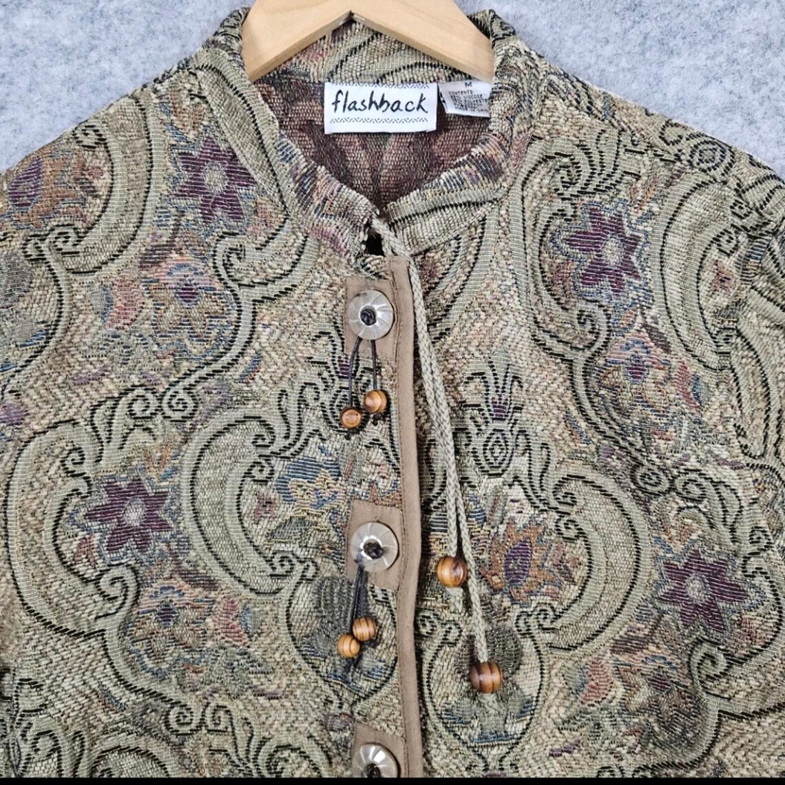 Flashback Thick Tapestry Paisley Coat Size L - Etsy