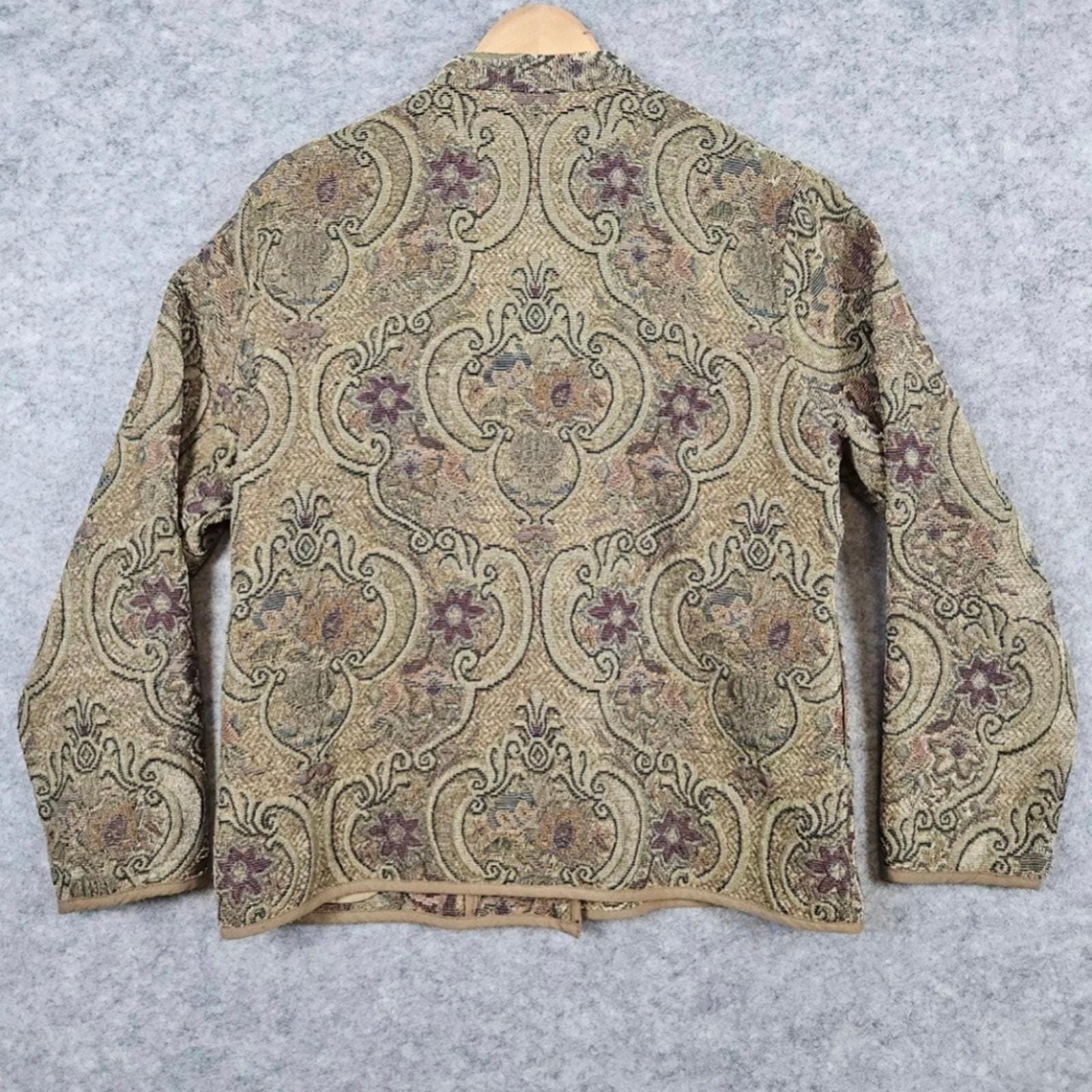 Flashback Thick Tapestry Paisley Coat Size L - Etsy