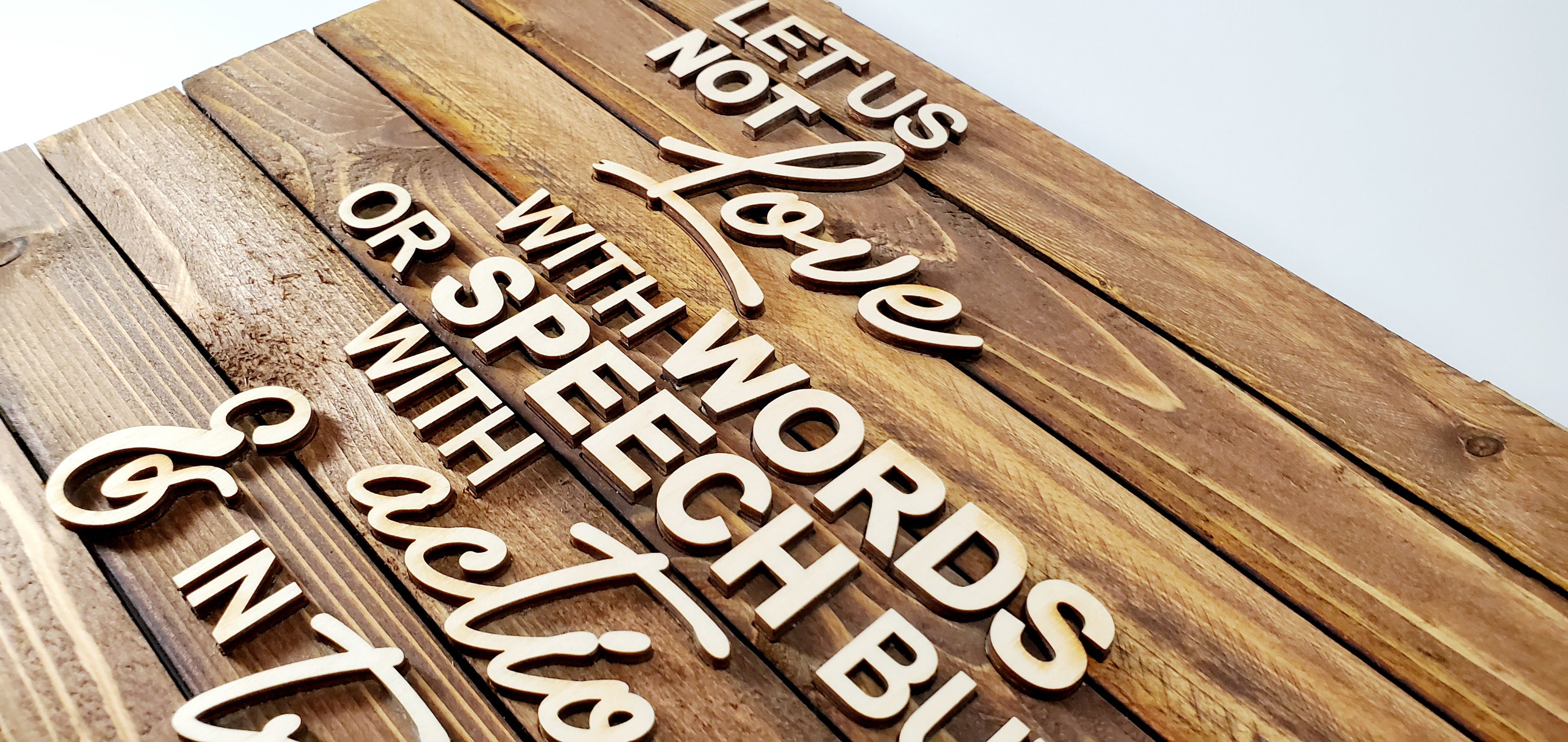 Wall Art Wall sign with quotes Wall art Wooden bible verse | Etsy