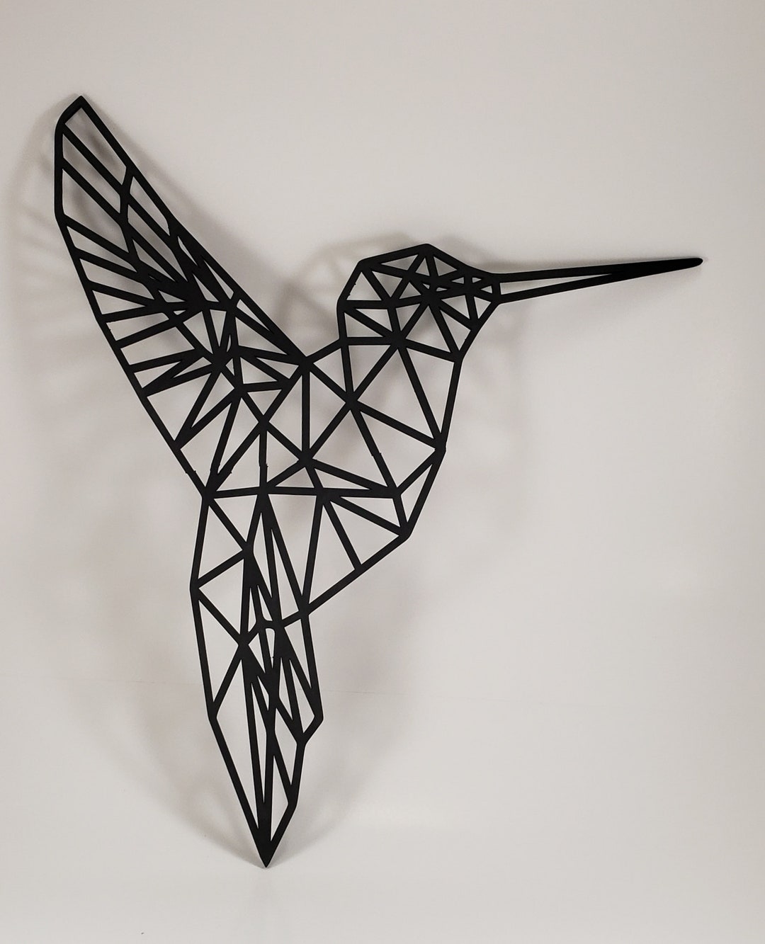 Geometric Hummingbird Wall Art Animal Wall Hangings Birds - Etsy