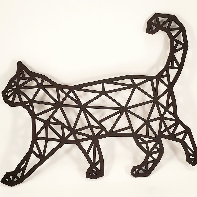 Geometric Cat - Etsy