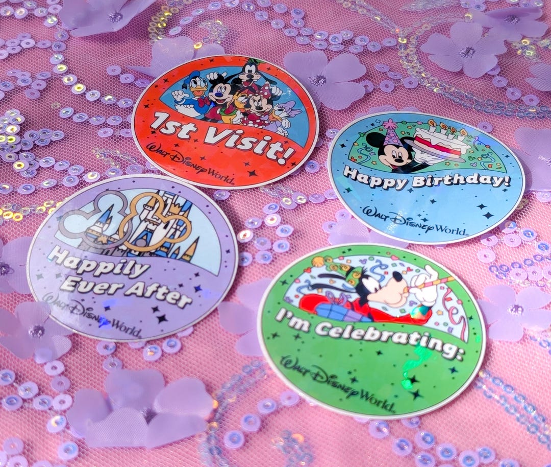 Disney Parks Buttons Stickers - Etsy