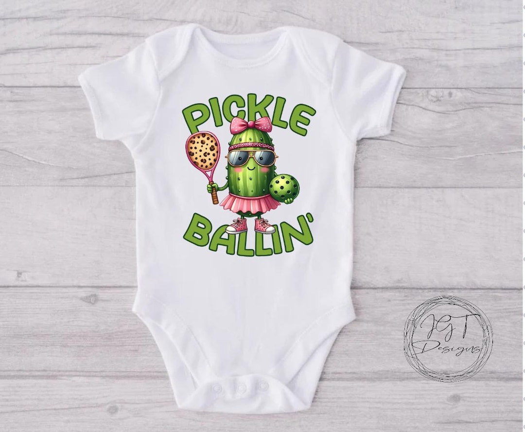 Pickle Ballin- Pickleball Baby Onesie® Bodysuit - Etsy