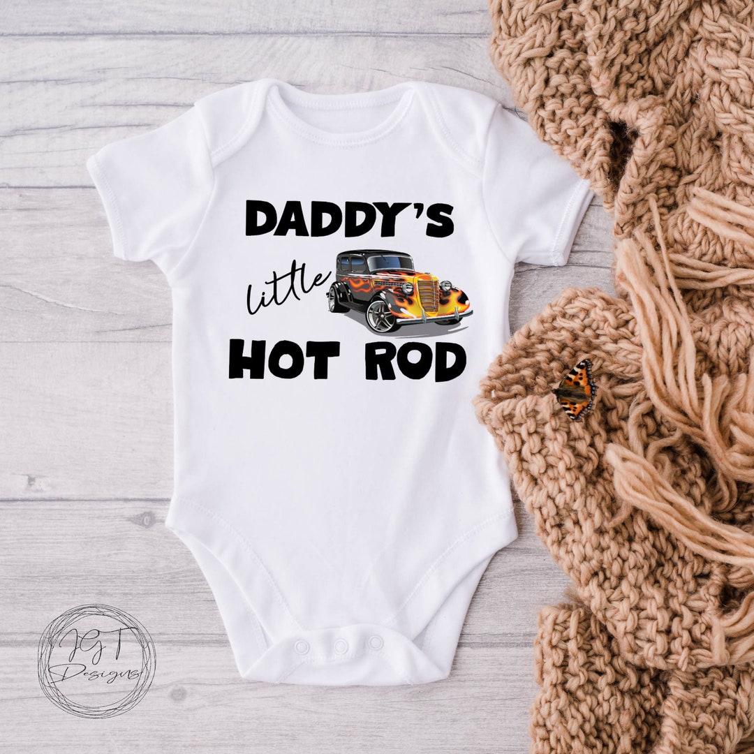 Daddys Little Hot Rod Baby Onesie® Bodysuit Retro Classic Car - Etsy