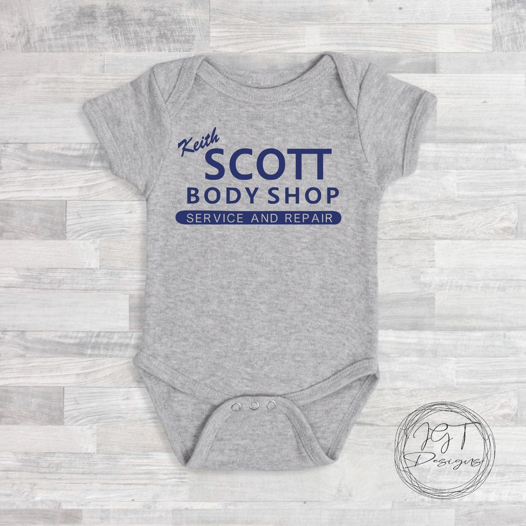 Keith Scott Body Shop Baby Onesie® Bodysuit - TV Inspired - Etsy